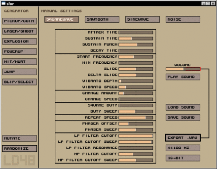 sfxr - Game Making Tools Wiki